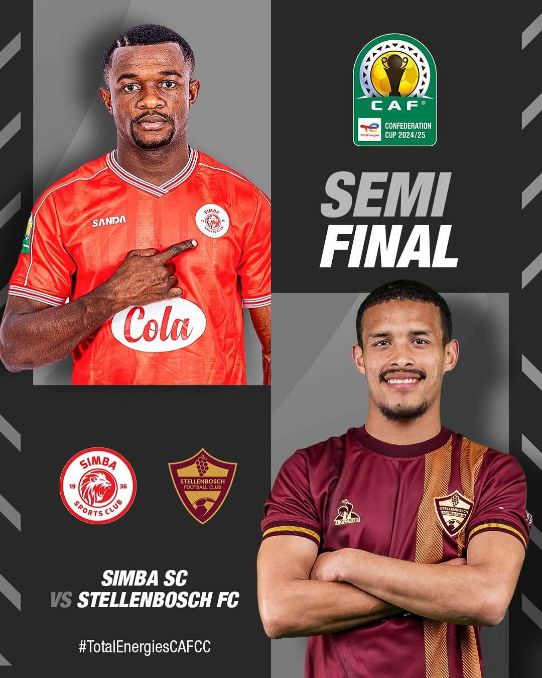 SIMBA SC Vs STELLENBOSCH FC MOTO UTAWAKA JUMAPILI 20/04/2025, HAYA HAPA ...