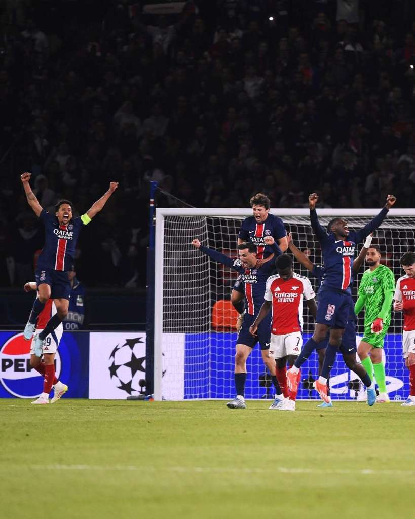 PSG 2-1 Arsenal UEFA Champions League: Fainali ni PSG vs Inter Milan