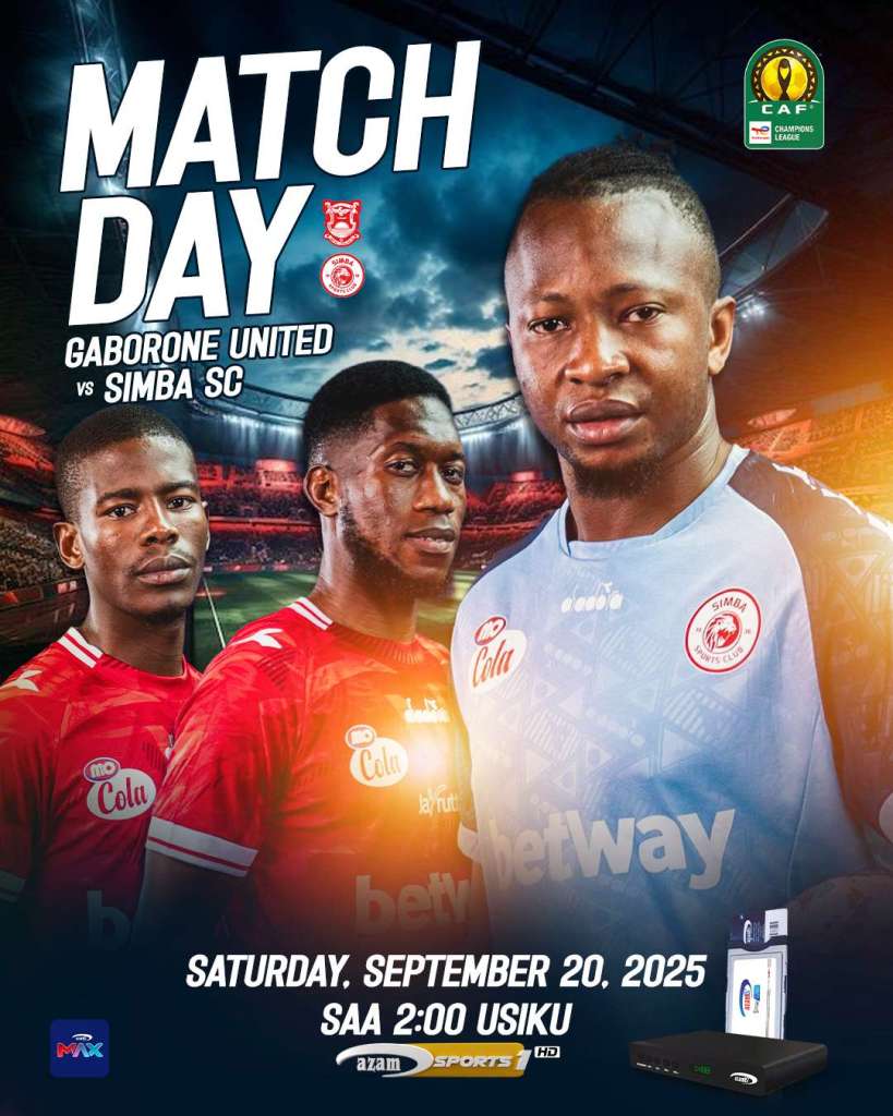 Gaborone United Vs Simba SC: 'Live' CAF Champions League 2025, Botswana
