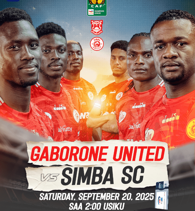 Gaborone United Vs Simba SC: 'Live' CAF Champions League 2025, Botswana